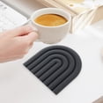 Silicone Heat Resistant Placemat Morandi Rainbow Design Thick Non Slip ...