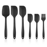 Silicone Heat Resistant Spatulas Set Rubber W/ Stainless Steel Core ...
