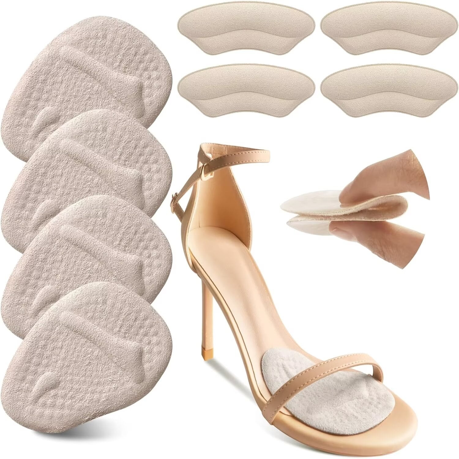 Silicone Heel Protector- 2 Pair Pain Relief Gel Heel Cups- Support for ...