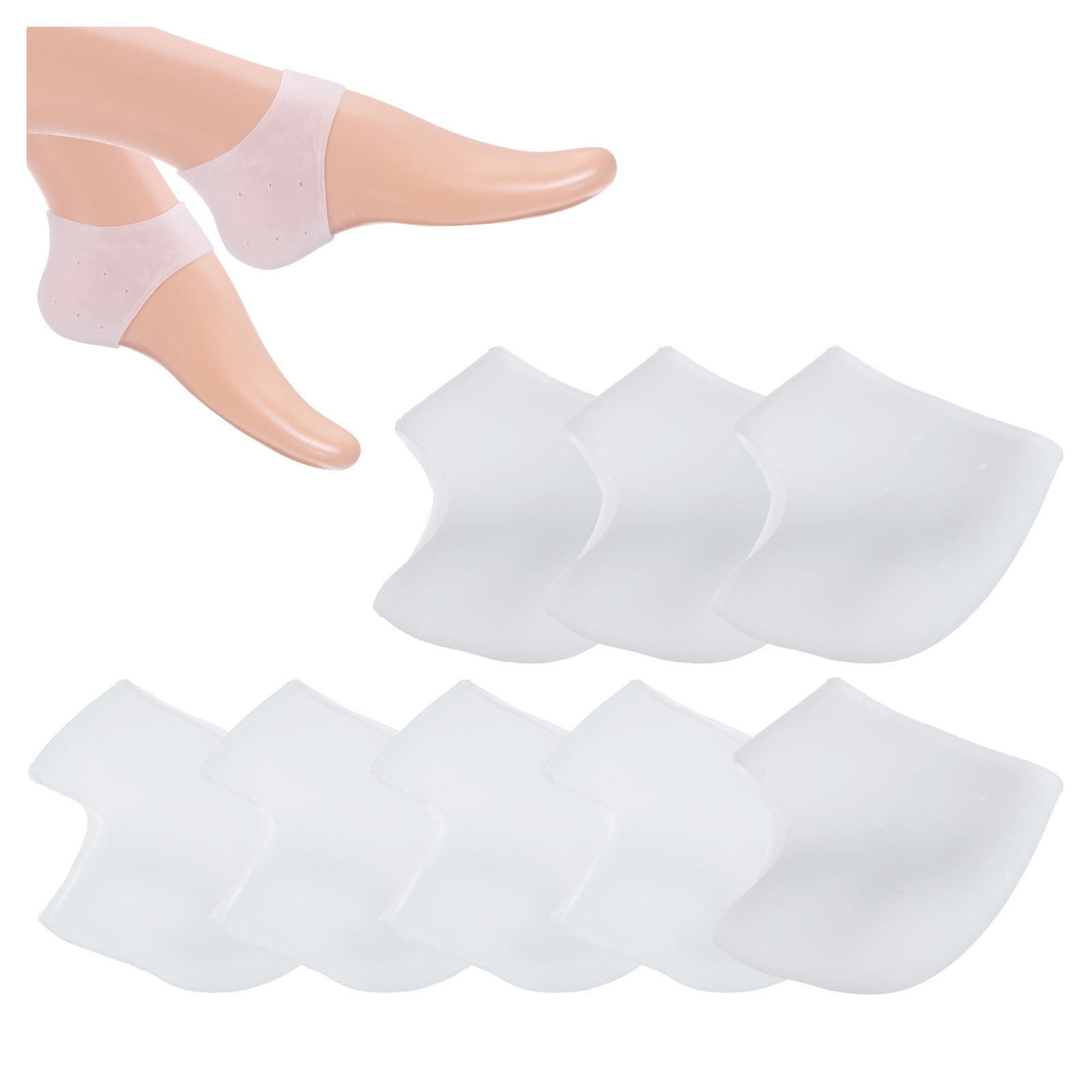 Silicone Heel Protector Gel Heel Cups for Heel Pain Heel Support Pads ...
