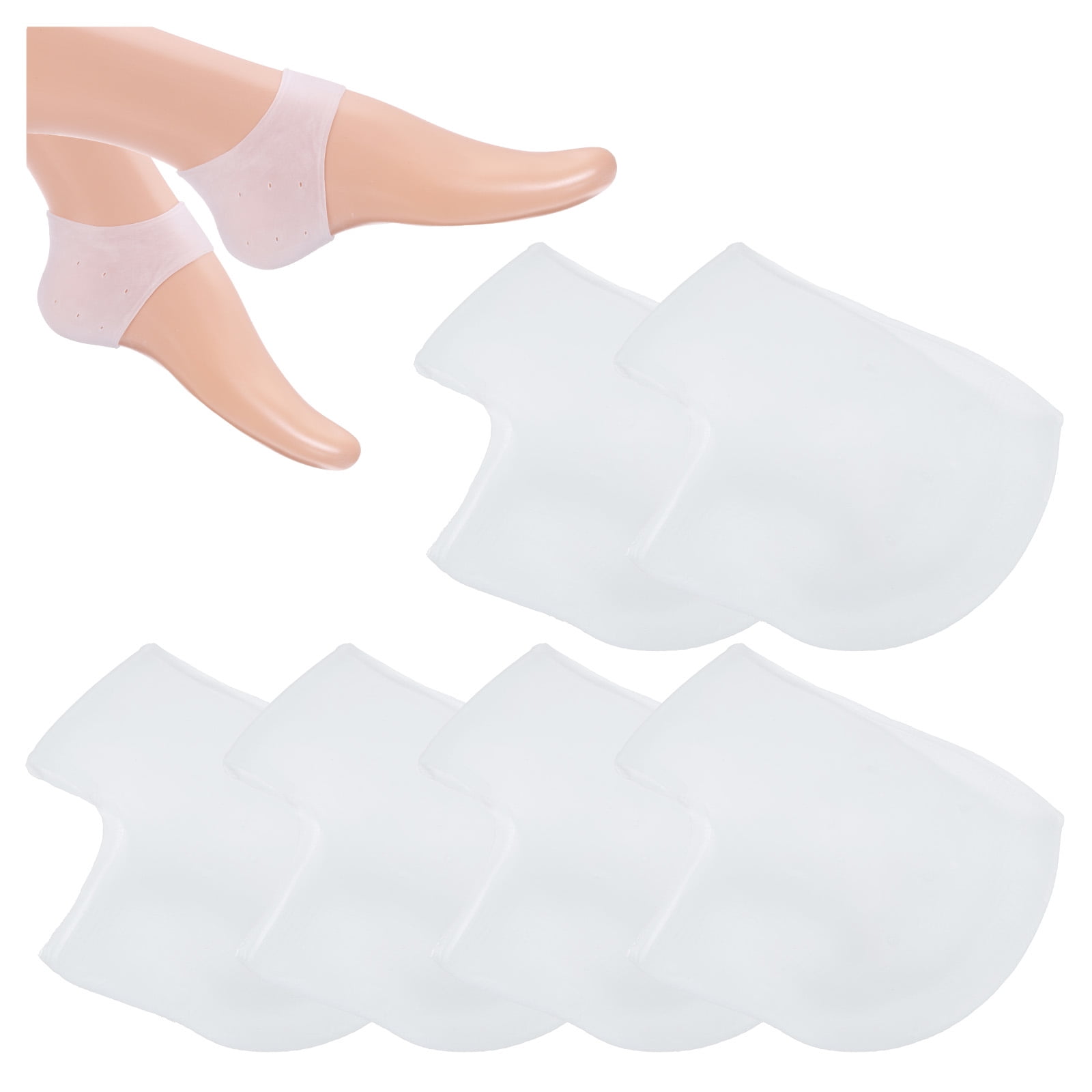 Silicone Heel Protector Gel Heel Cups for Heel Pain Heel Support Pads ...