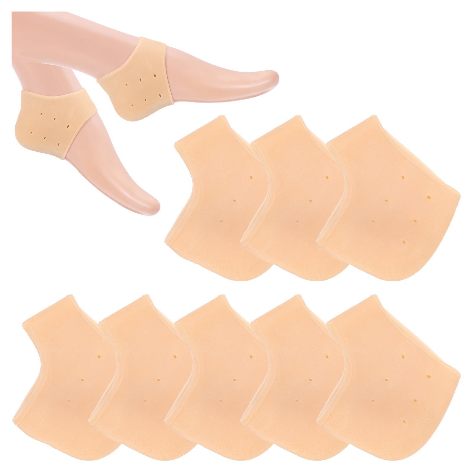 Silicone Heel Protector Thick Gel Heel Cups for Heel Pain Heel Support ...
