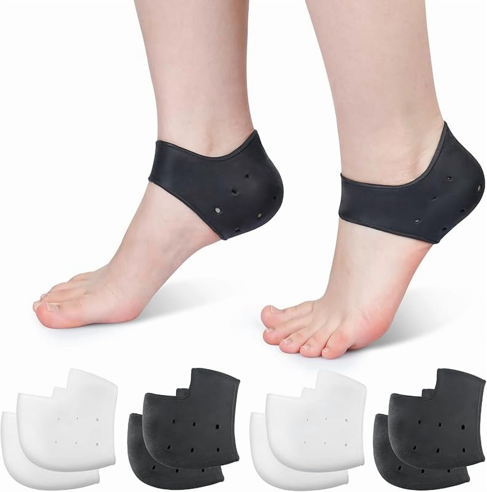 Silicone Heel Protectors for Cracked Heels, Heel Spurs, Plantar ...