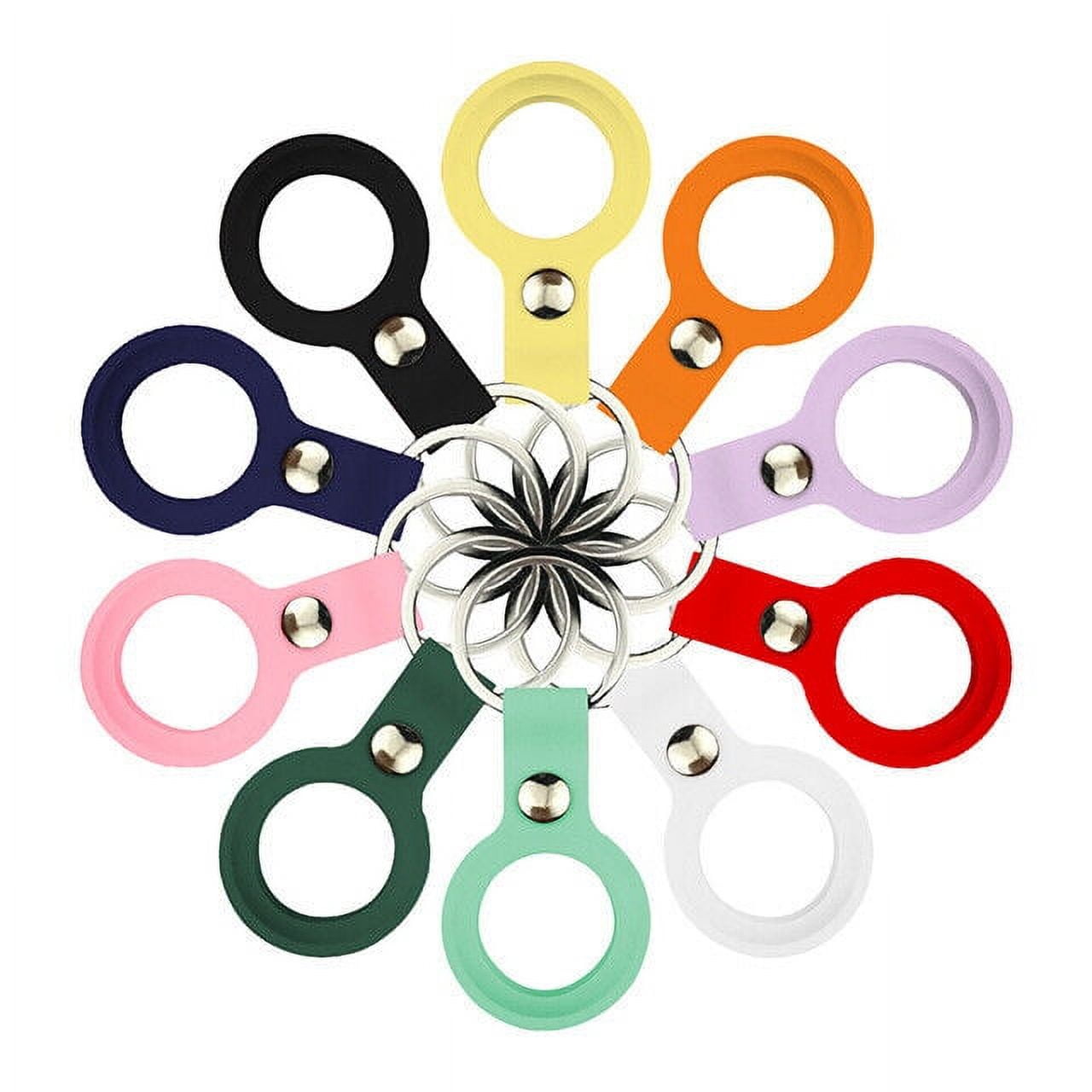 Silicone Holder Key Ring Key Chain Carry Case for Air Tag [set of 4 ...