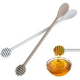 Silicone Honey Dipper Spoon with Long Handle Nylon Stirrer for Honey ...