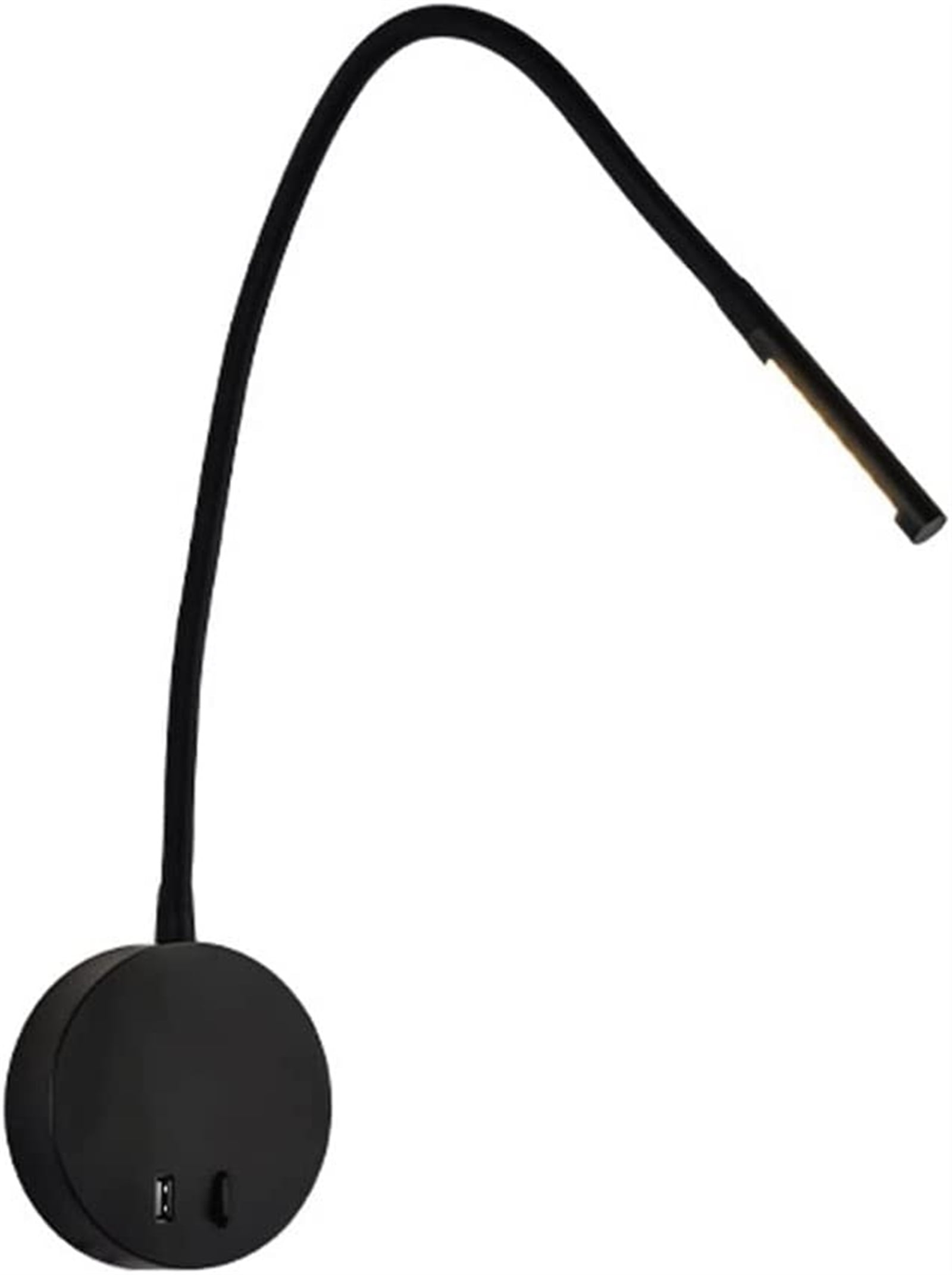 Silicone Hose Reading Wall Lamp, Wireless Wall Sconce with Flexible ...