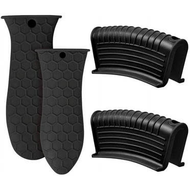 8pcs Silicone Hot Handle Holders, Non-Slip Pot Handle Sleeves for Cast ...