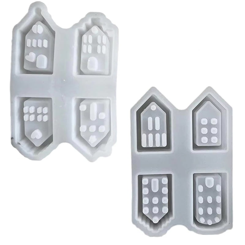 Silicone House Mold Holiday Celebration House Silicone Molds for Candle ...
