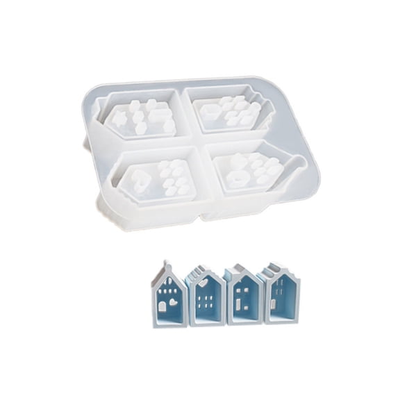 Silicone House Molds Hand-Making Small Home Moulds Creative Hand-Making ...