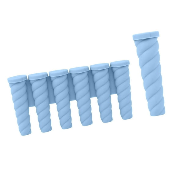 Silicone Ice Cream Molds Set for Handmade Popsicles Easy Releases 6 ...