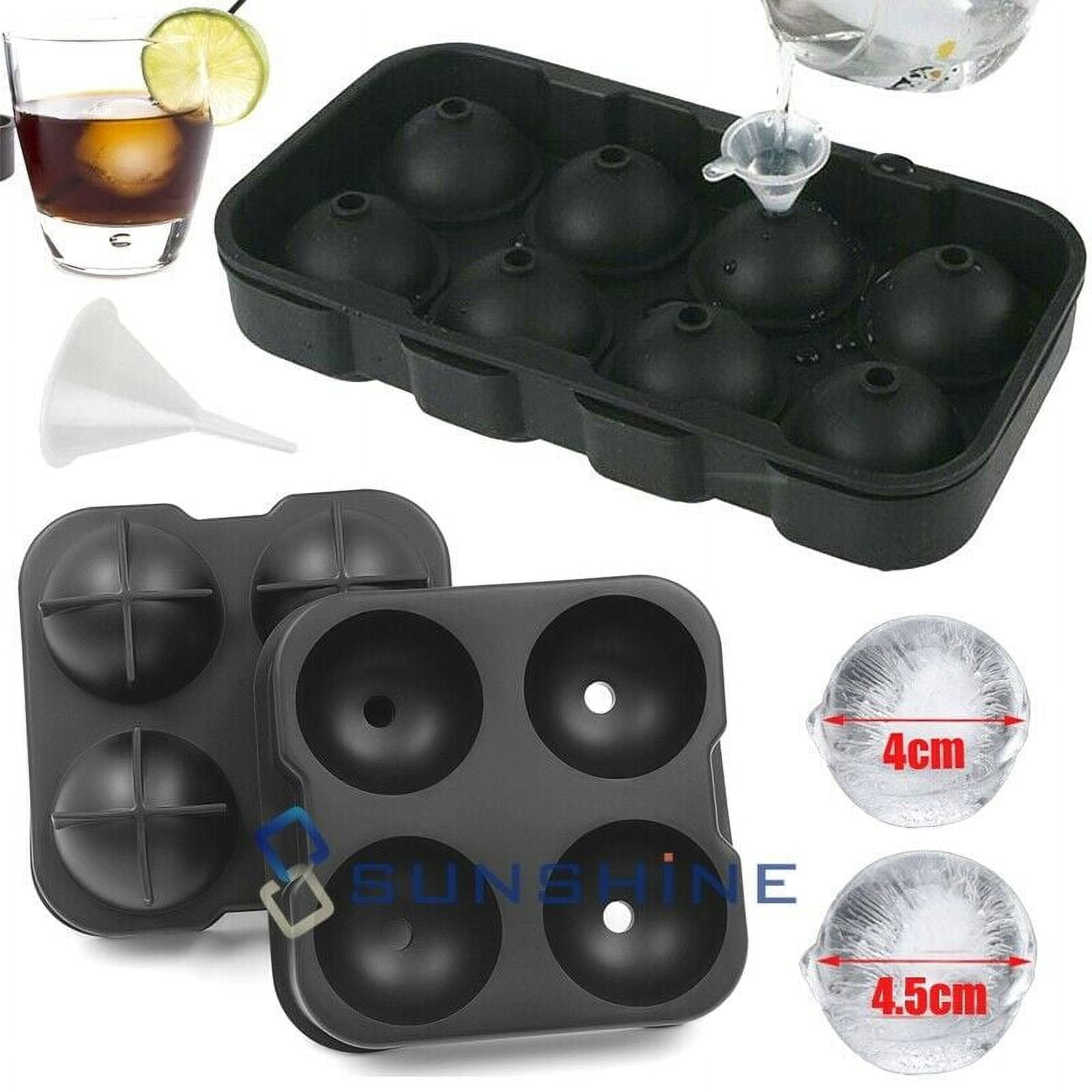 Silicone Ice Cube Round Ball Maker Tray Sphere Mold Bar Whiskey Cocktails Funnel - Walmart.com