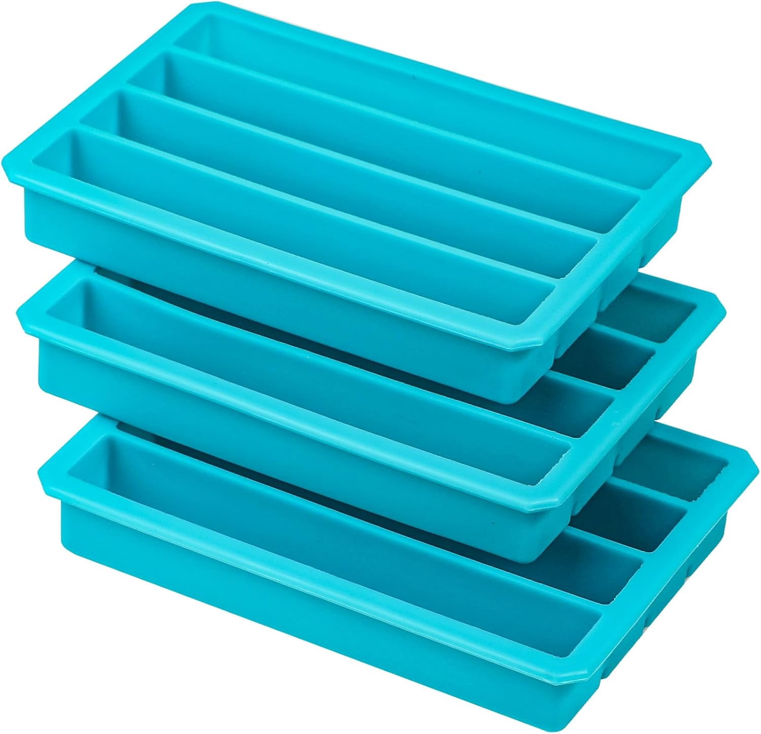Silicone Ice Cube Trays for Water Bottles Ice Cube Mold 12 Cavity, Easy ...