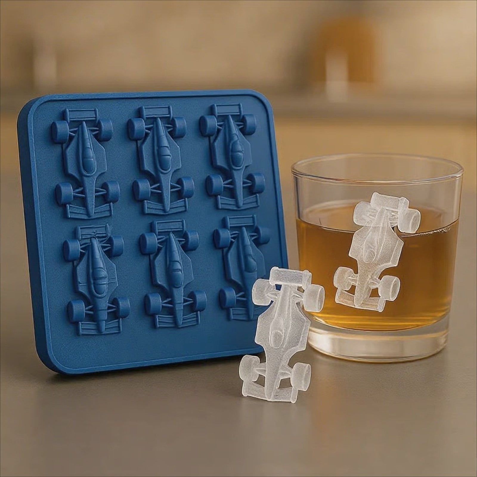 Silicone F1 Formula Racing Car Ice Molds 2025 Shaped Ice Cube Trays Ice ...