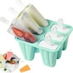 ZOKU Homemade Ice Pop Maker, Classic 6 Popsicle Molds with Reusable ...