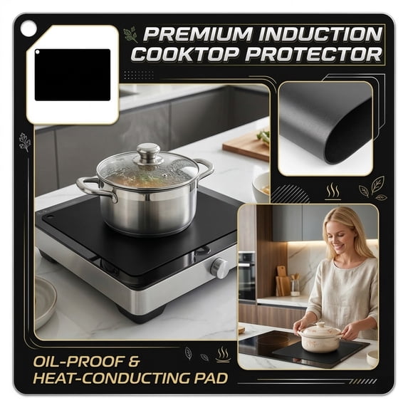 Silicone Induction Cooker Mat Heat Conduction Protective Pad Anti ...