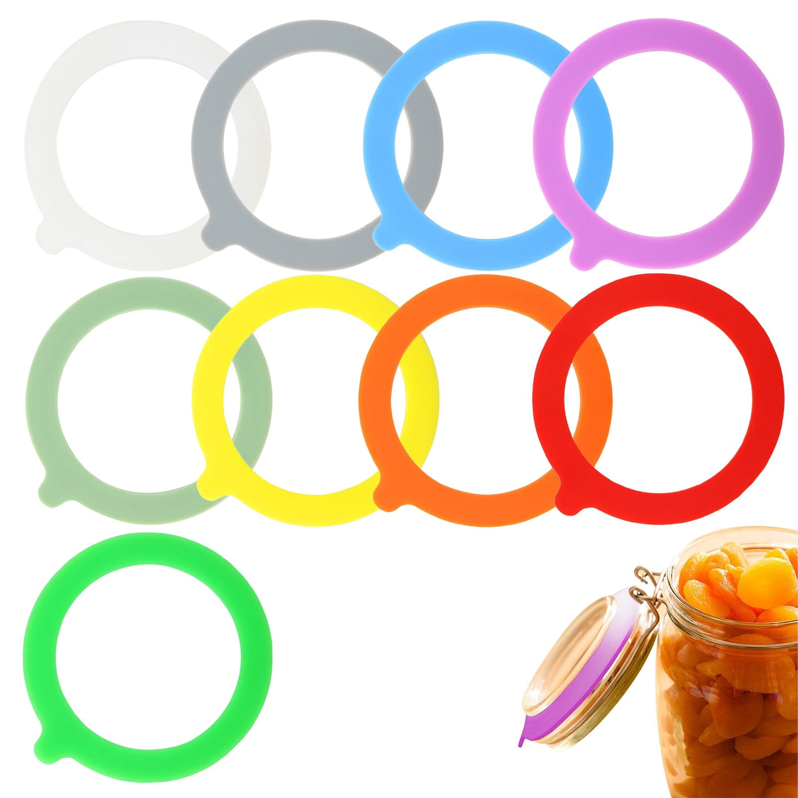 Silicone Jar Gaskets Replacement Silicone Seals Airtight Gasket Sealing ...