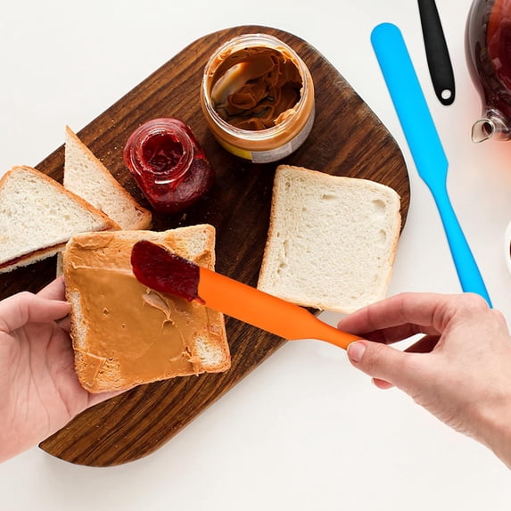 Silicone Jar Scraper Spatulas, Heat Resistant Spatulas Mixing Batter ...