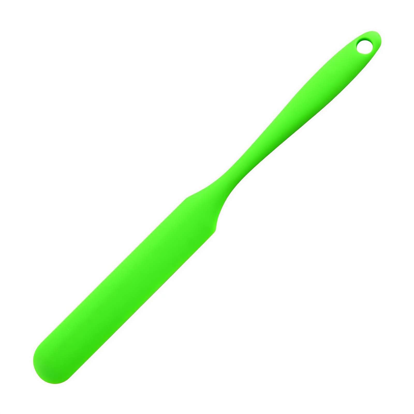 Silicone Jar Spatula Heat Resistant Kitchen Spatulas with Long Handle ...