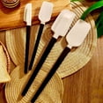 Silicone Jar Spatula, Small Head with Long Handle, Rubber Spatulas ...