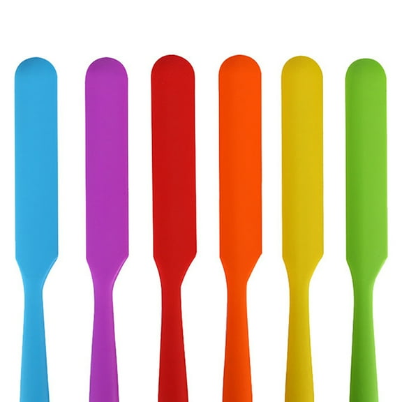 Silicone Jar Spatulas Set Large and Medium Rubber Butter Cake Cream ...