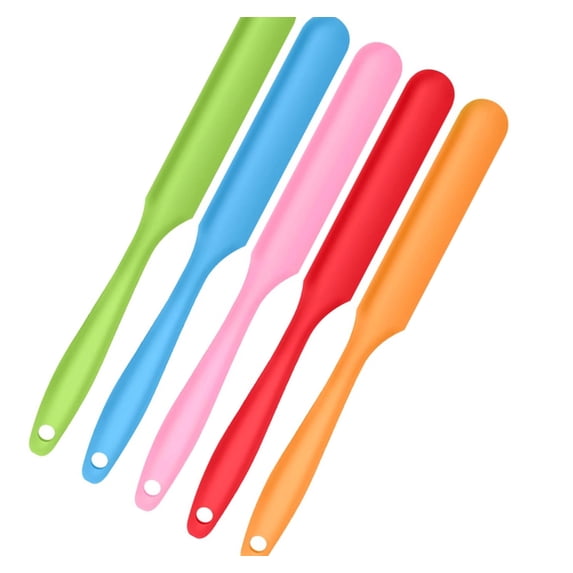 Silicone Jar Spatulas Set, Non-Stick Heat Resistant Mixing Spatulas ...