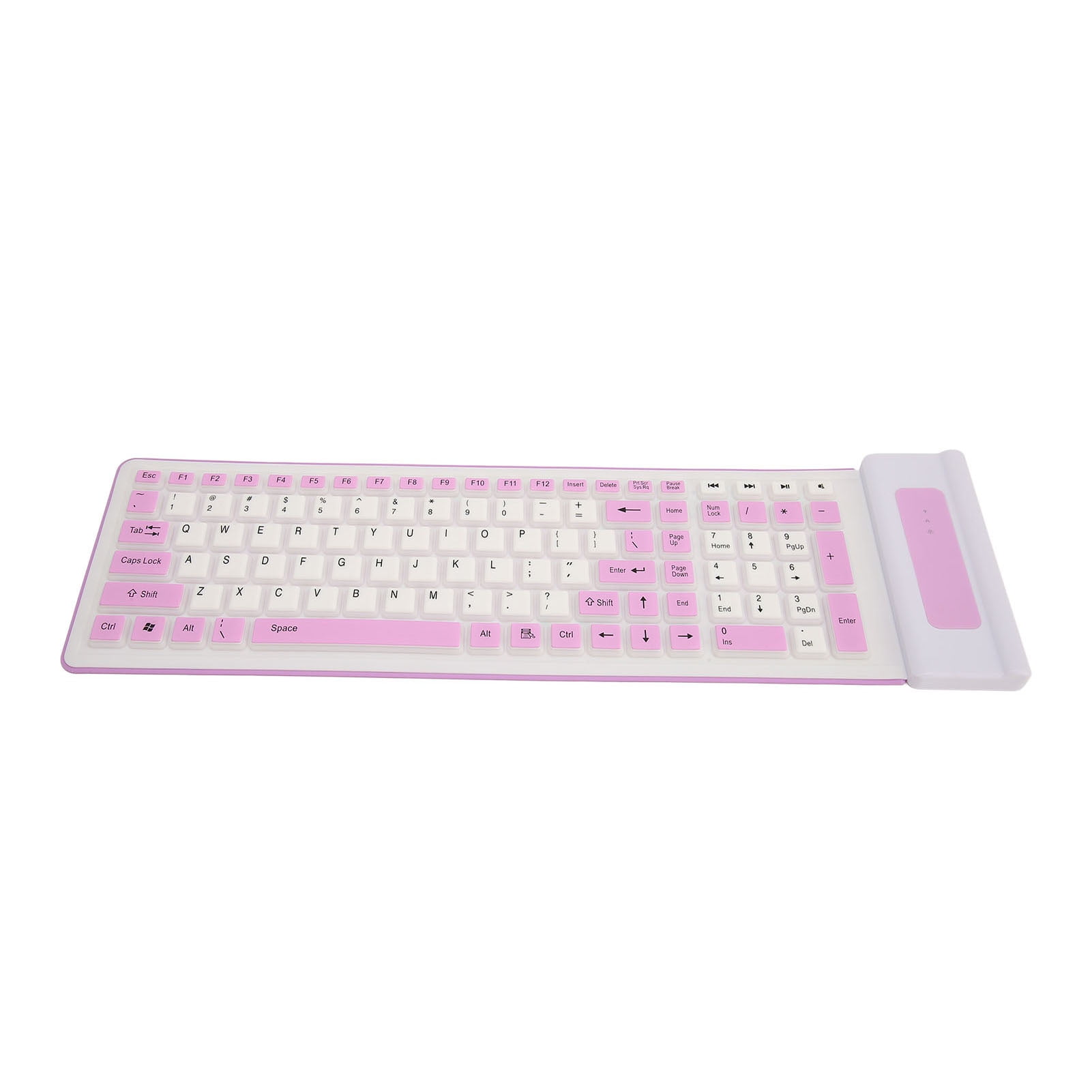 Silicone Keyboard 107 Keys 2.4G Wireless USB Foldable Waterproof ...