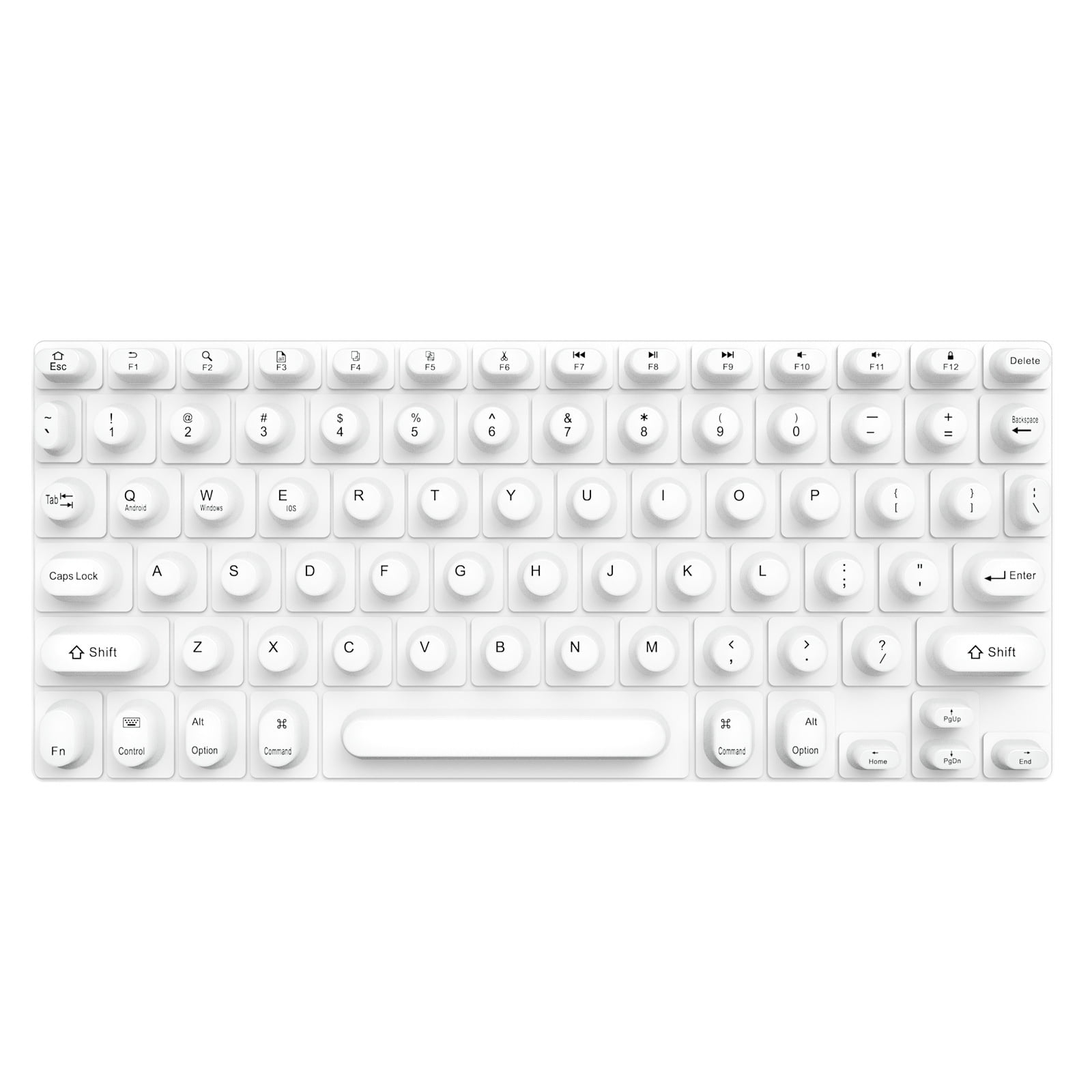 Silicone Keyboard Cover For Laptops Ergonomic Typing Soft Portable ...