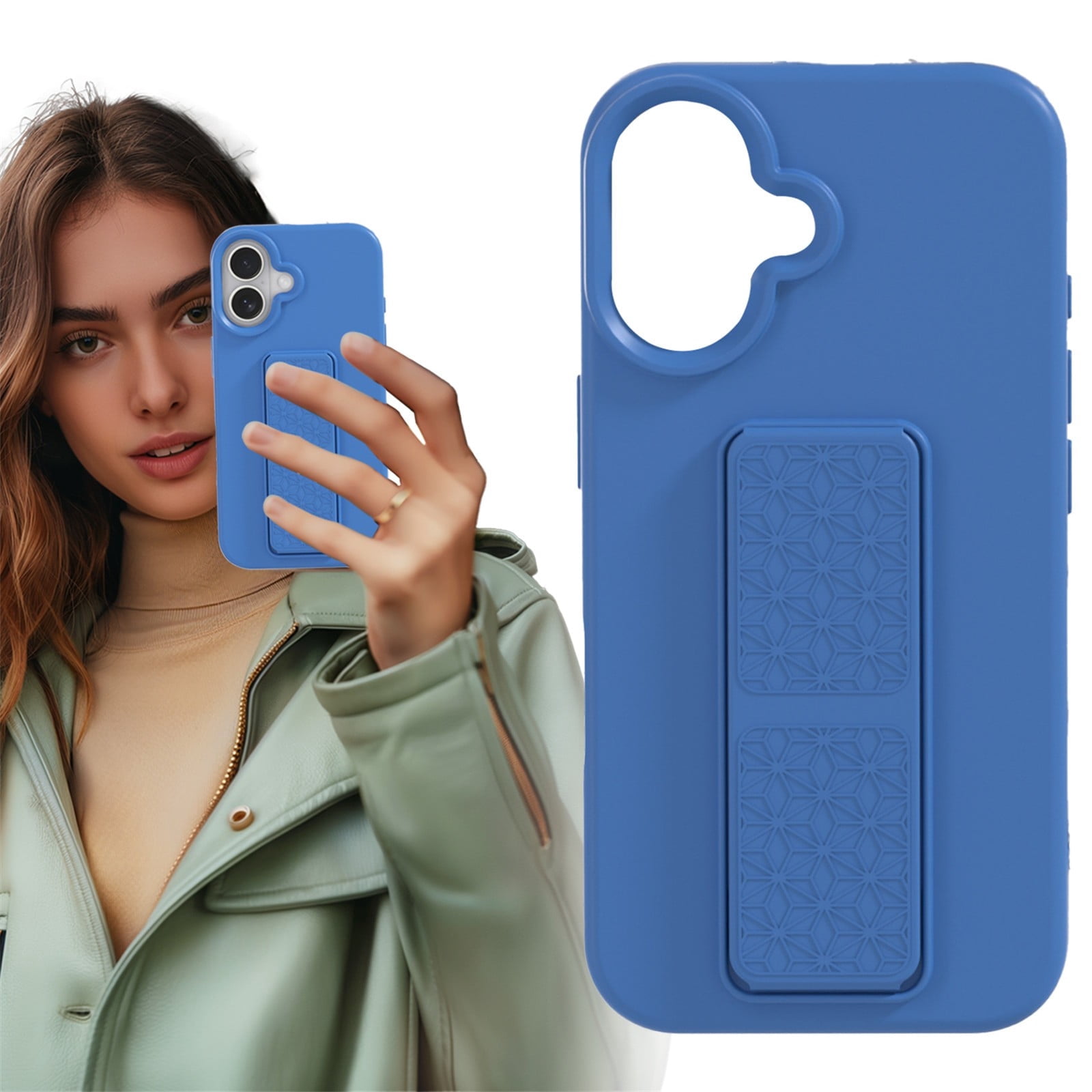 Silicone Kickstand Case Compatible With Phone 16 Case Vertical And ...