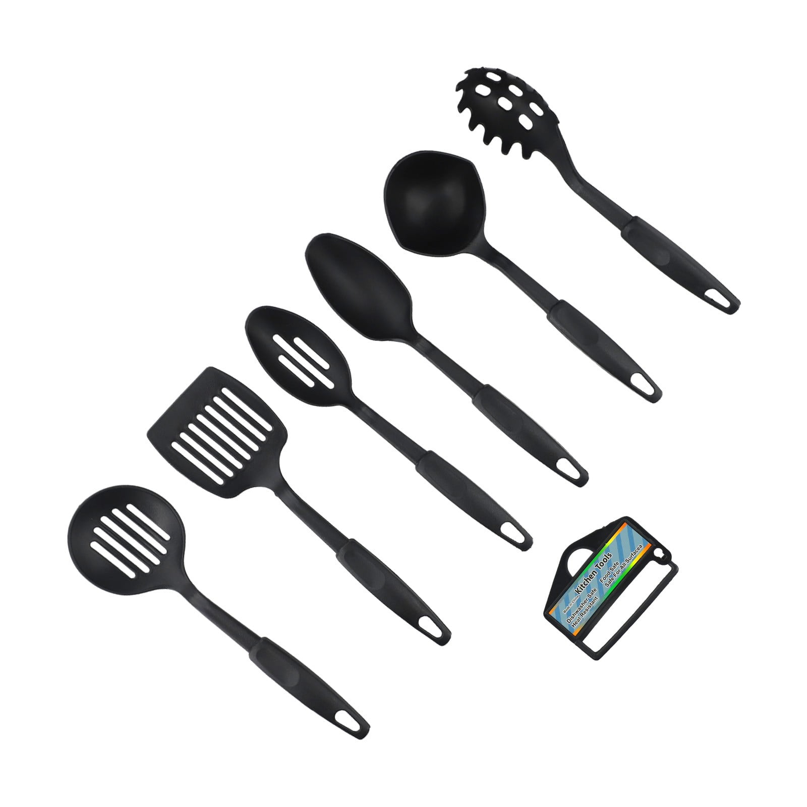 Silicone Kitchen Cooking Utensil Set, High Heat Resistant 11in Long ...