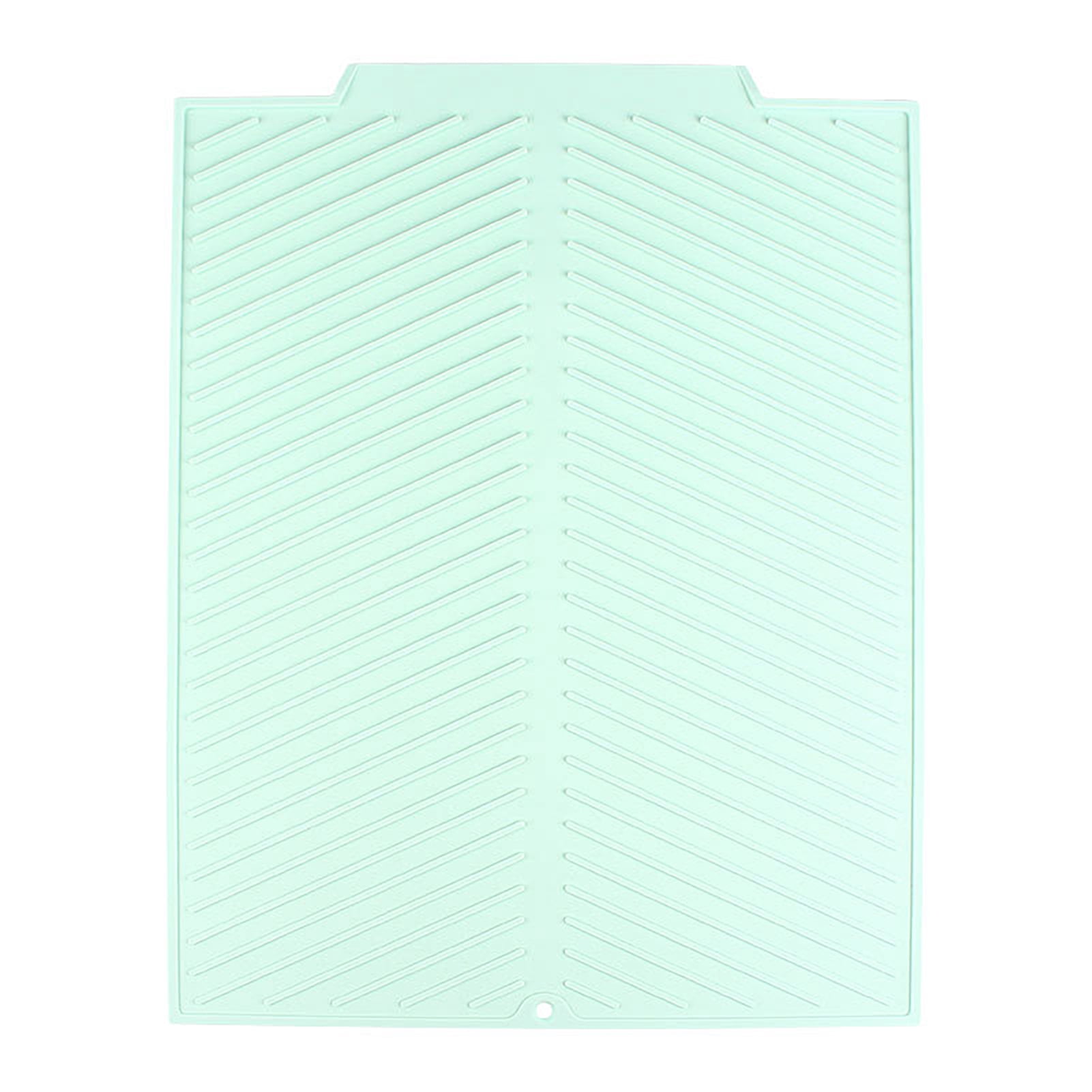 Silicone Kitchen Countertop Drainage Mat Heat Resistant Non-slip Large ...
