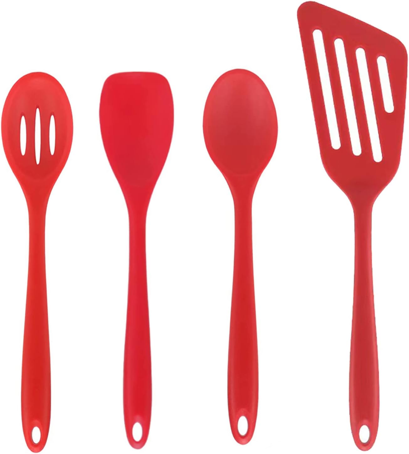 Silicone Kitchen Nonstick Cooking Tools Heat Resistant Cookware Red ...