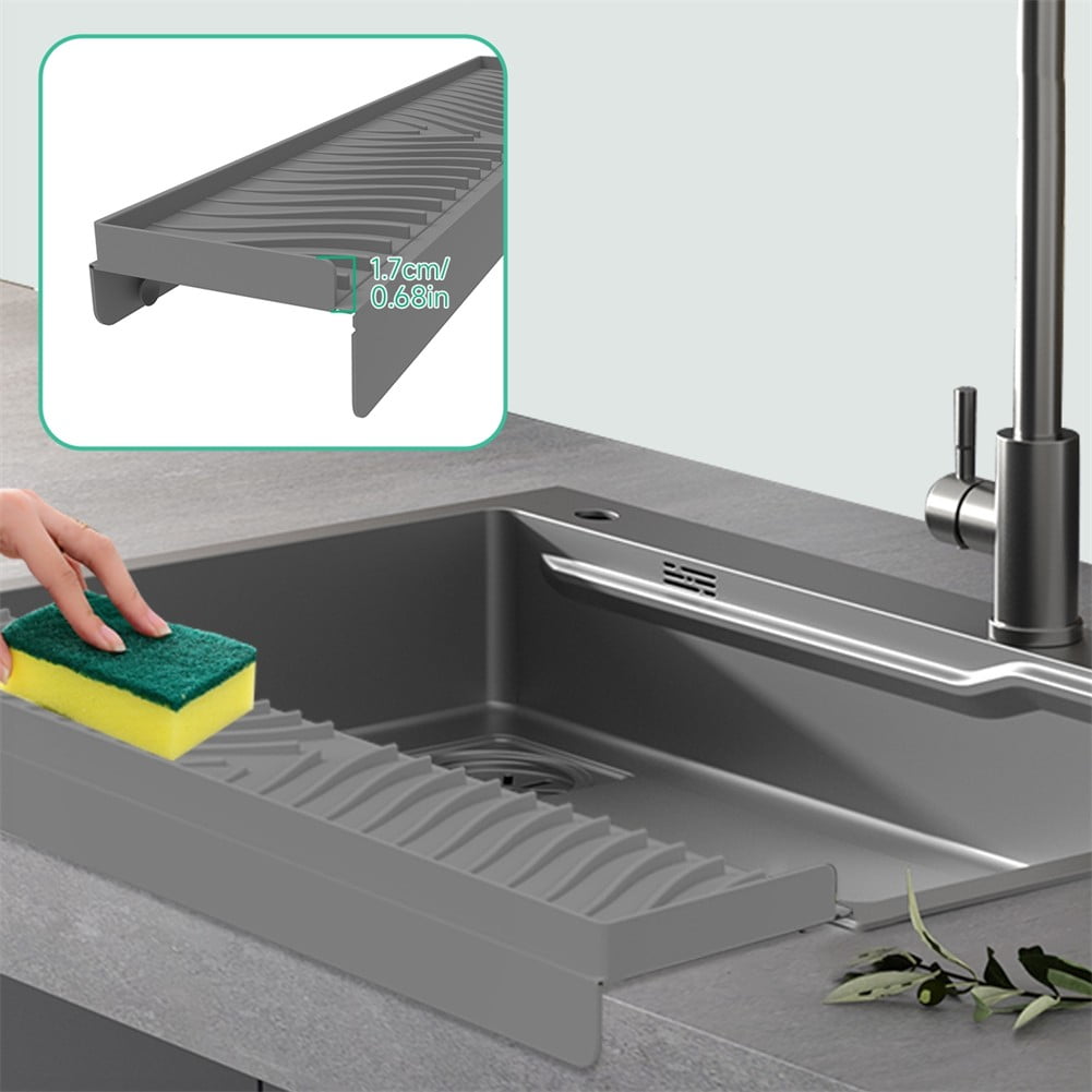 Silicone Kitchen Sink Edge Protector Bathtub Splash Guard Countertop ...
