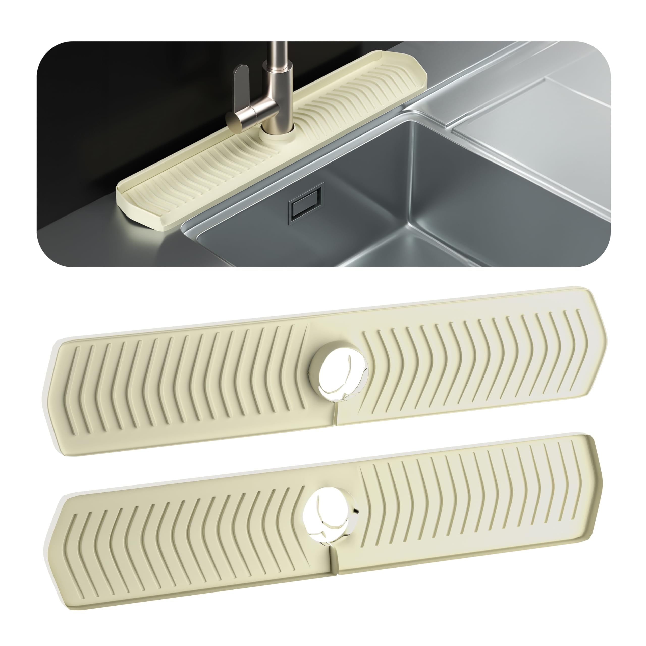 Silicone Kitchen Sink Splash Gaurd, Silicone Faucet splash gaurd ...