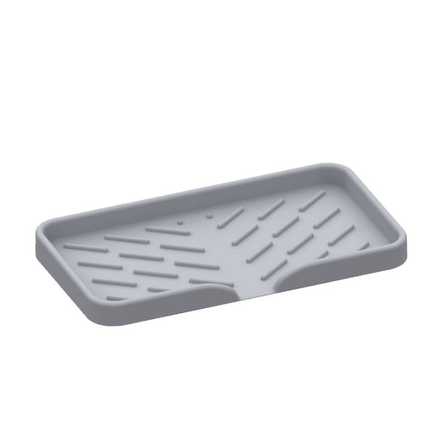 Silicone Kitchen Soap Tray, Kitchen Counter Sink Tray/Soap Bottle ...