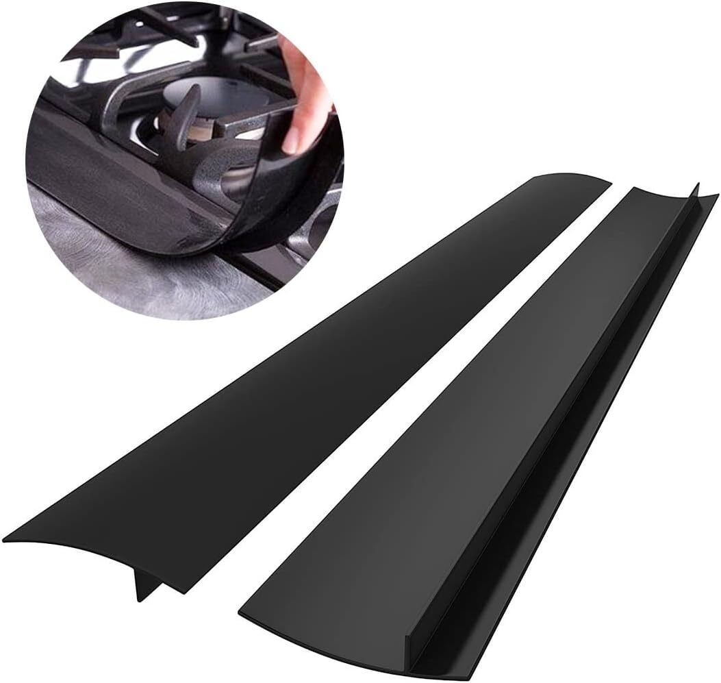 Silicone Kitchen Stove Counter Gap Cover Long & Wide Gap Filler (2 Pack ...