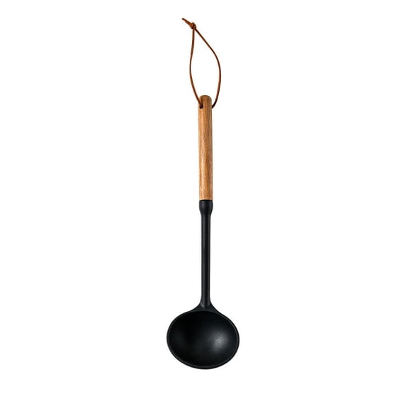 Silicone Kitchen Utensils Set of 7 with Wooden Handles - Heat Resistant ...