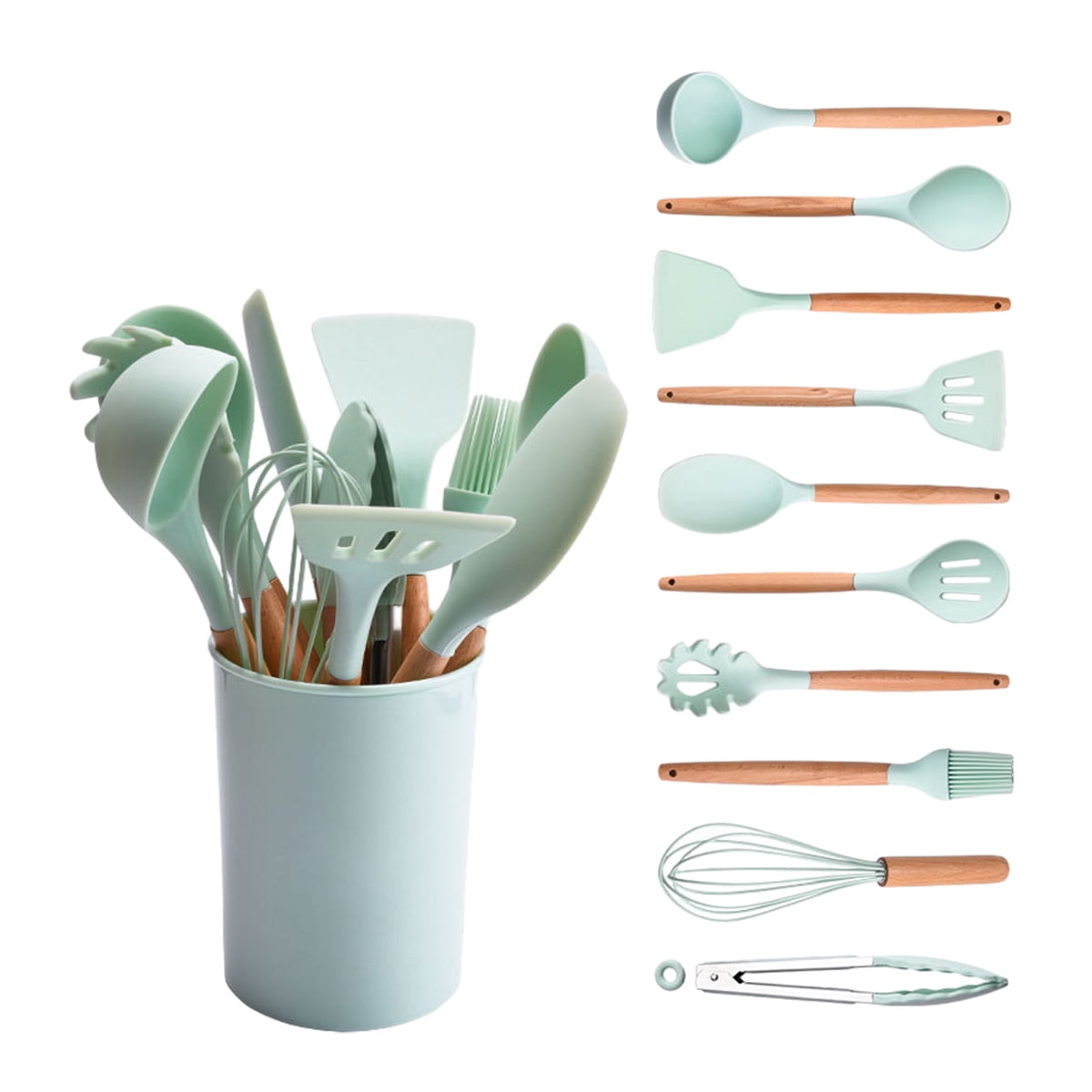 Silicone Kitchen Utensils Set ,Non-stick Kitchenware Cooking Tools ...