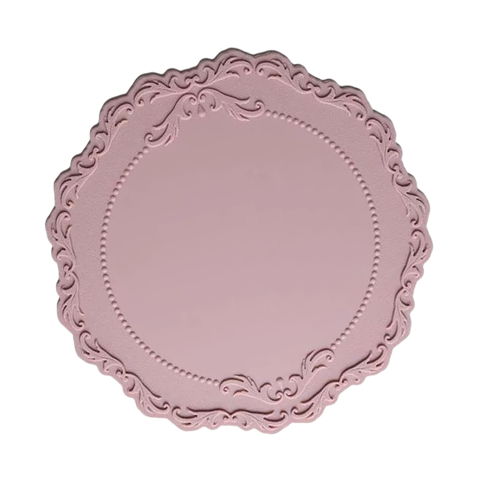 Silicone Lace Placemat Pink, Retro Embossed Placemats Bowls and Plates ...