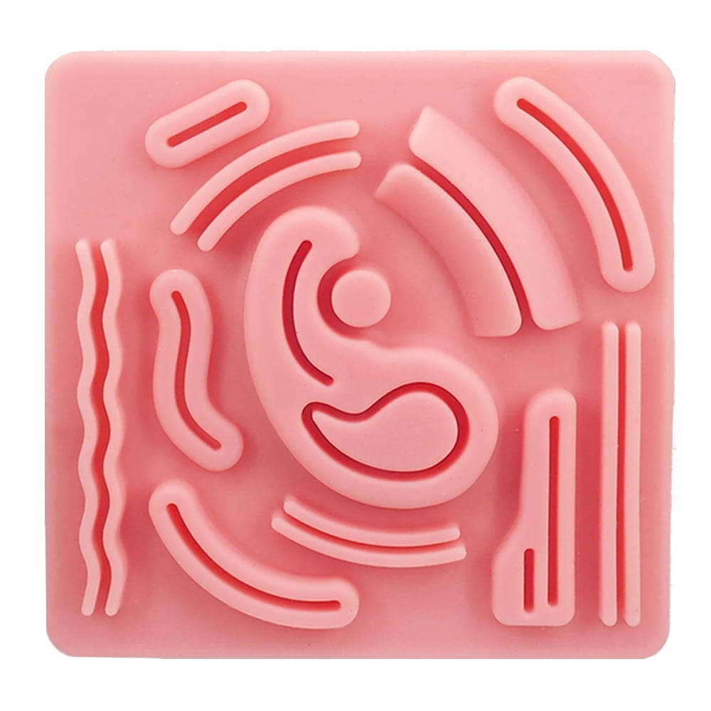 Silicone Laparoscopic Suture Simulation Pad with Pre-Cut Wounds for ...