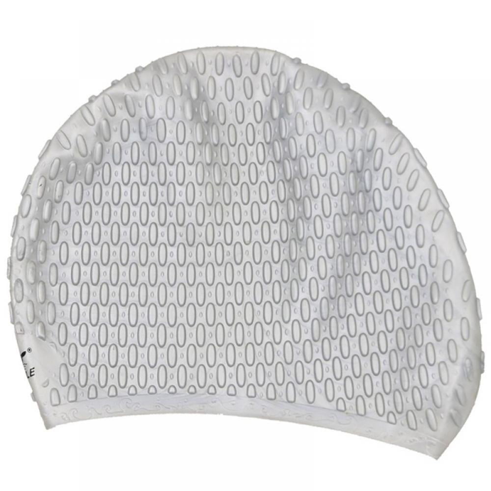 Silicone Large Swim Caps for Women Men Long Hair,Swimming Caps High ...