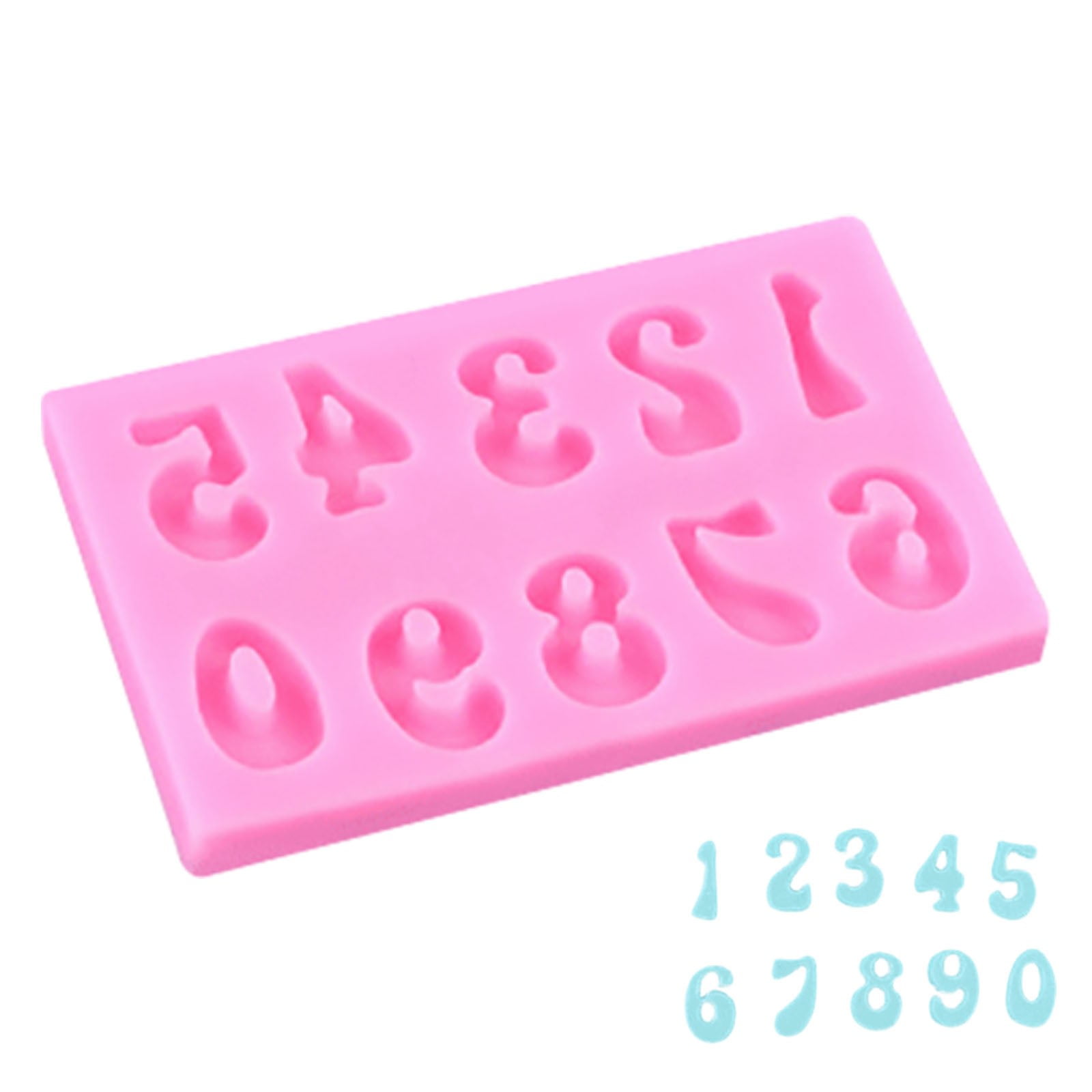 Silicone Letter Molds for Chocolate, 0-9 Number and 26 Alphabet Letter ...