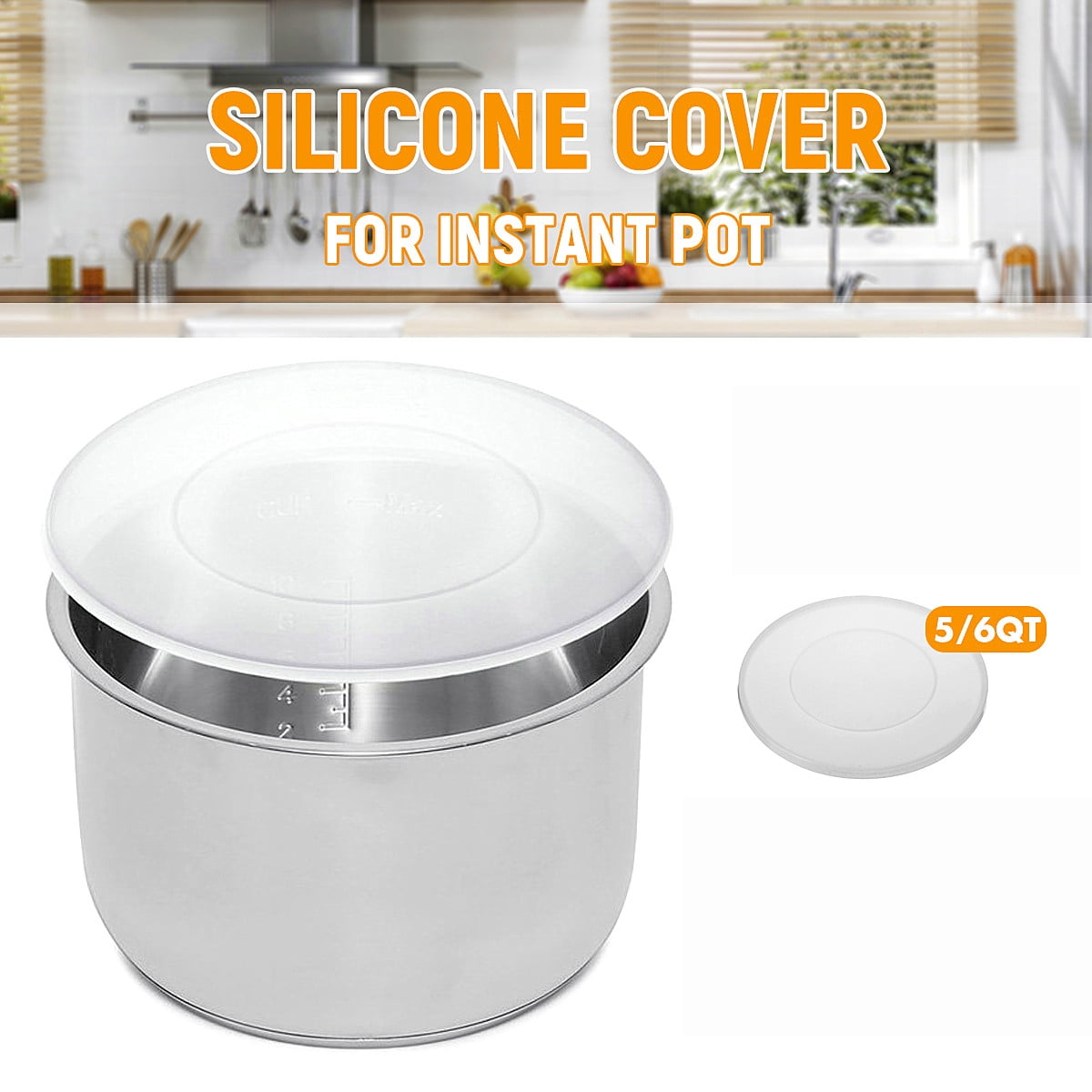 Silicone Lid High Pressure Cooker Inner Pot Container Cover Spill ...