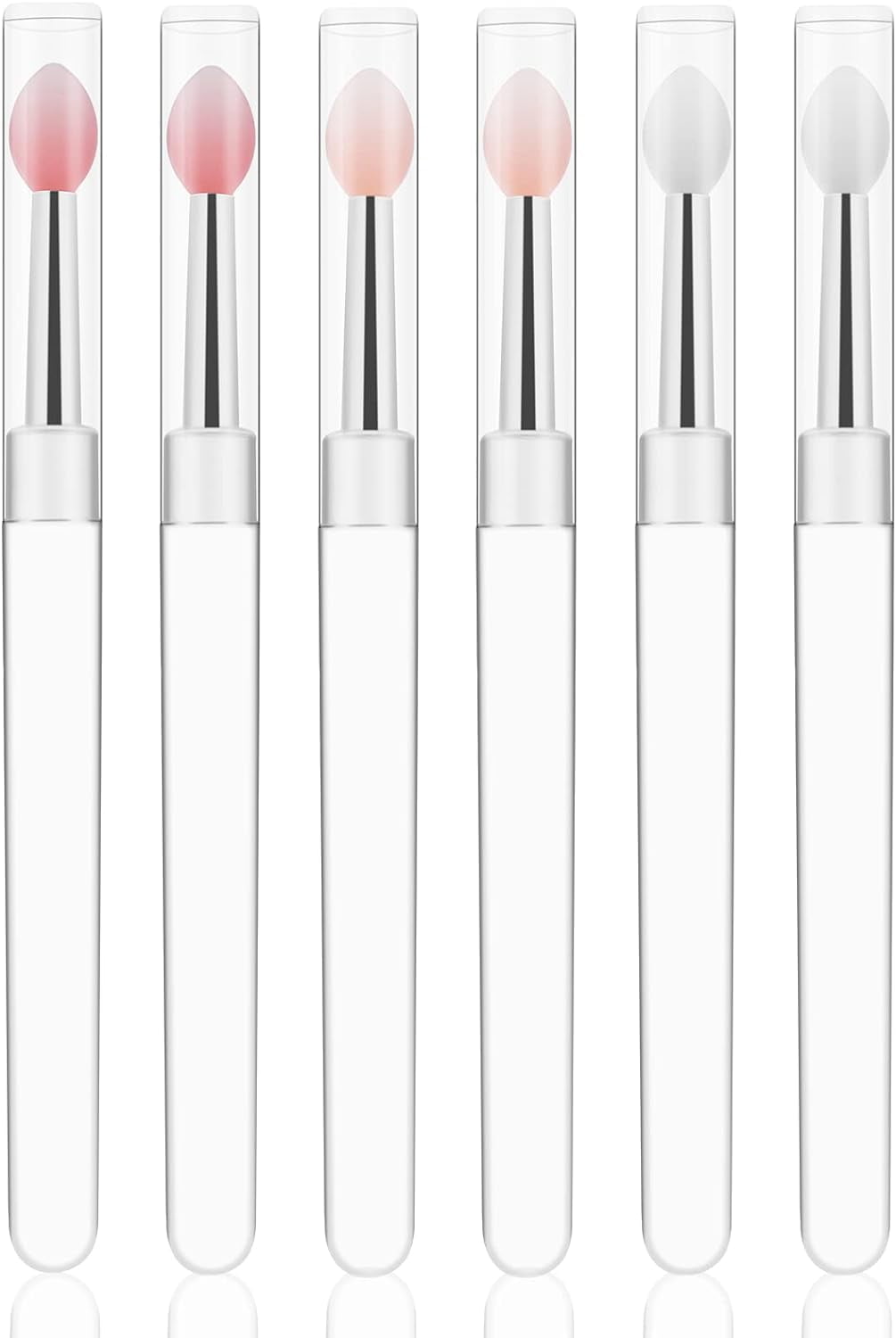 Silicone Lip Brush Makeup Eyebrow Lipstick Beauty Brushes with Lid ...