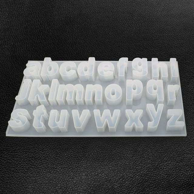 Silicone Lowercase Letter Mold Silicone Alphabet Epoxy Resin Crafts ...