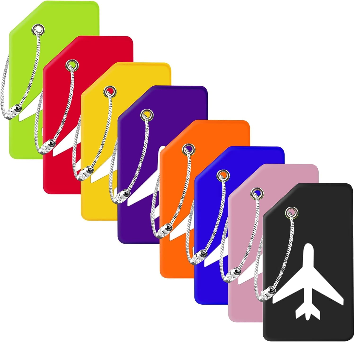 Silicone Luggage Tag for Suitcase, Bag Tags for Backpacks Baggage ...