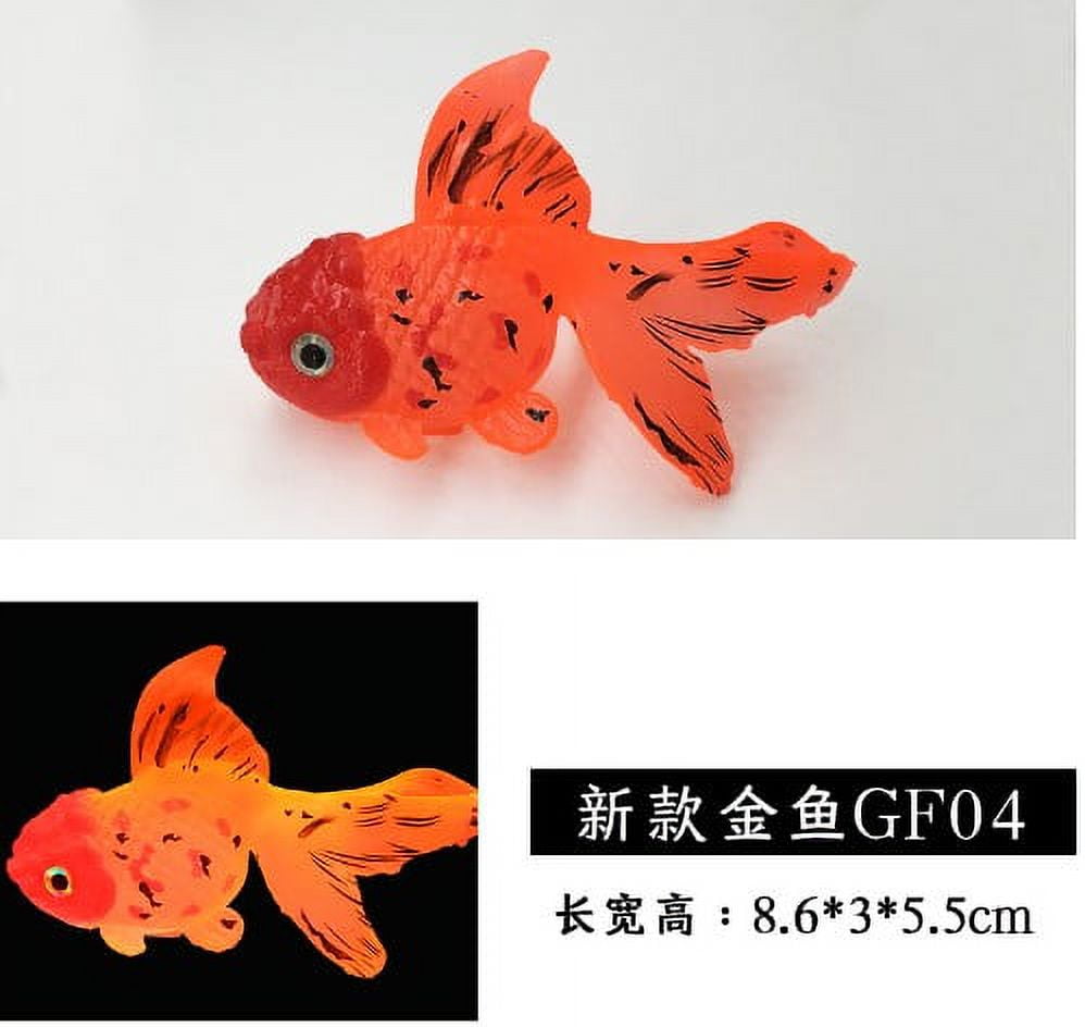 Silicone Luminous Simulation Goldfish Model Fish Tank Landscaping ...