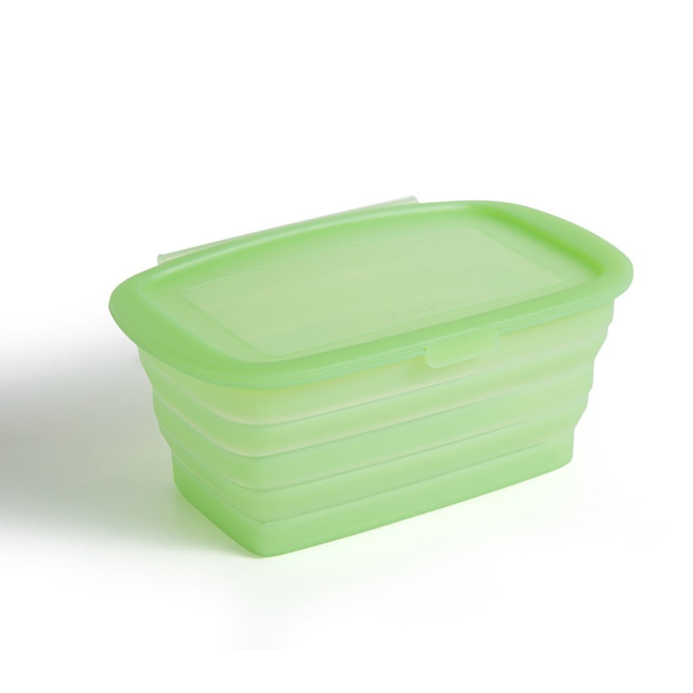 Silicone Lunch Book Collapsible Food Storage Containers with Lids ...