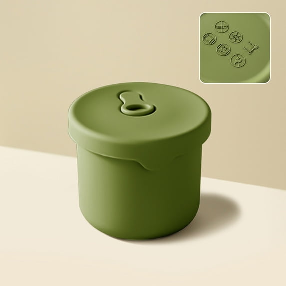 Silicone Lunch Box Bento, Food Grade Microwave & Freezer Safe Meal Prep ...