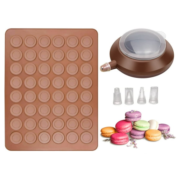 Silicone Macaron Baking Mat 48 Holes Capacity Macaron Non- Stick Baking ...