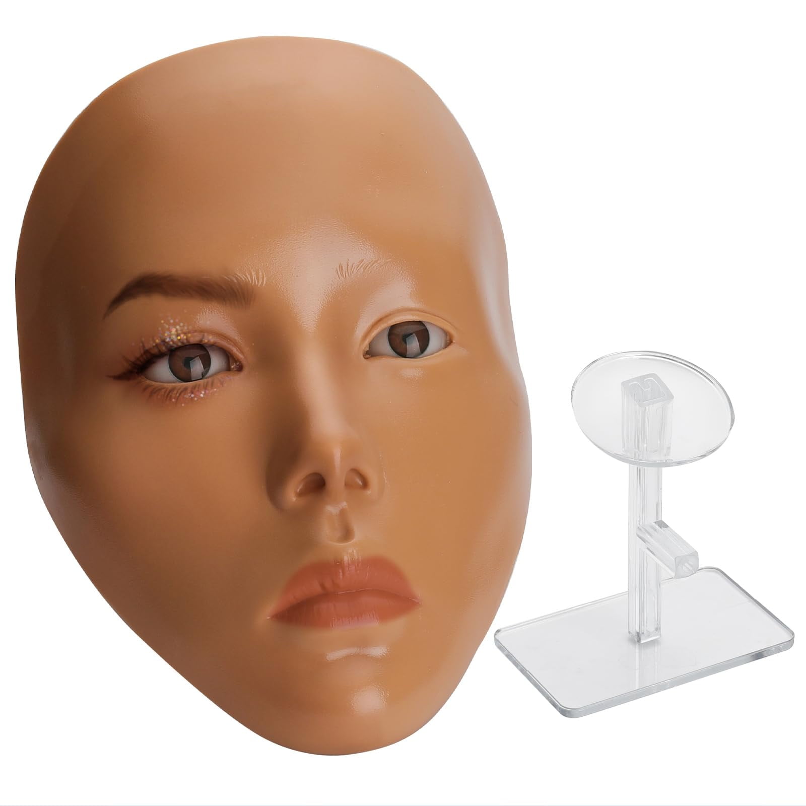 Silicone Makeup Practice 5D OIF8 Face Board, Reusable Beginners to ...